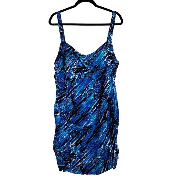 Swimsuits For All | Swim | Swimsuits For All Swim Dress Blue ...